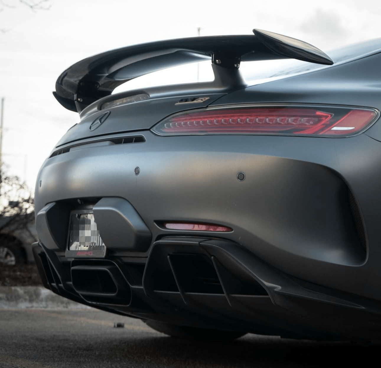 BRBS Style Carbon Fiber Rear Wing - Mercedes-AMG GT / GTS Carbon (2015 ...