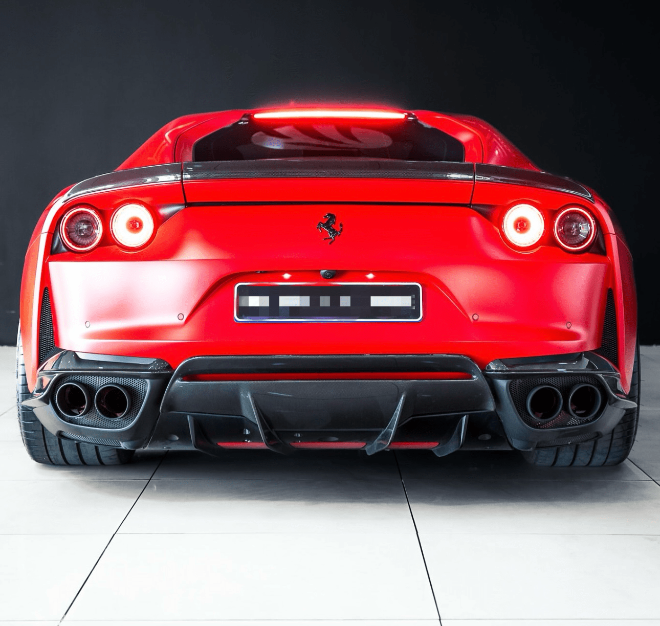 Carbon Fiber Rear Trunk Spoiler - Ferrari 812 Superfast / GTS | Exotics ...